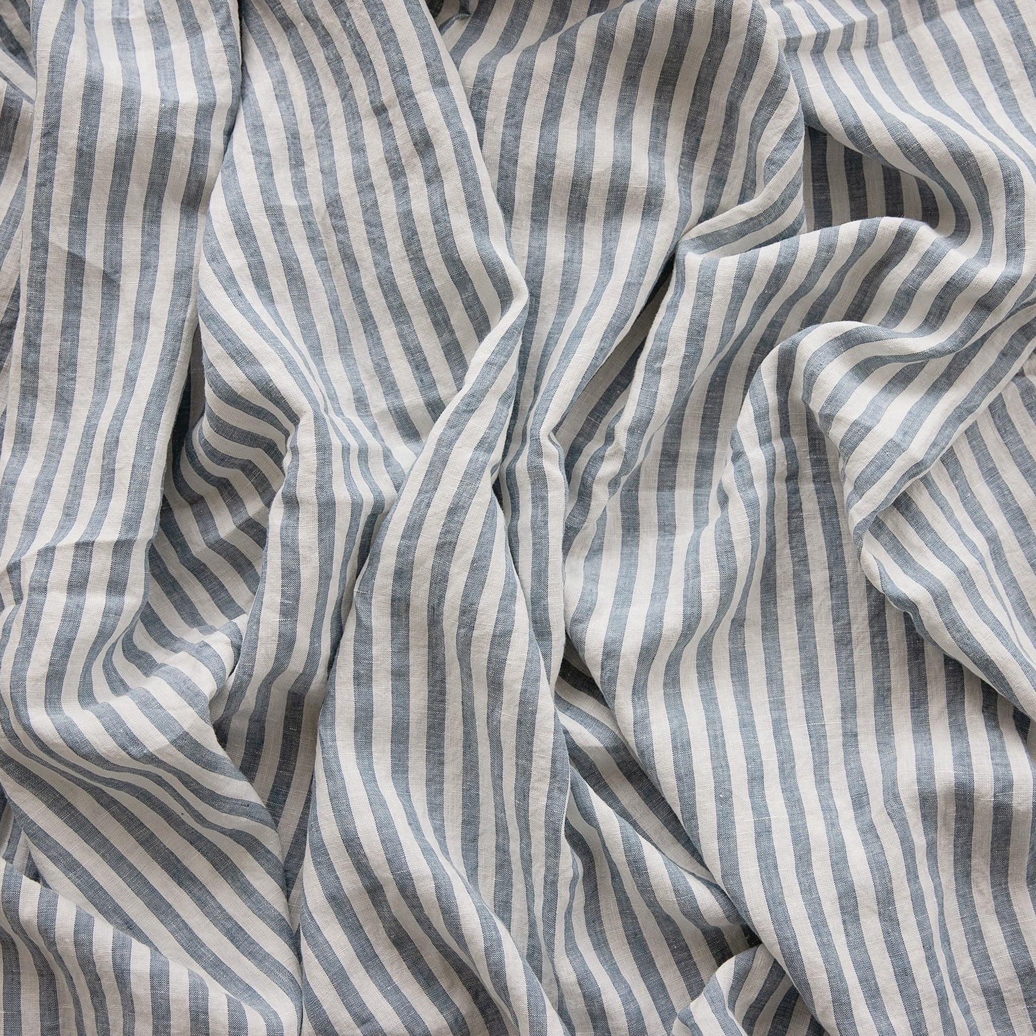 Ocean Stripe Linen Fitted Sheets | The Linen Project – thelinenproject