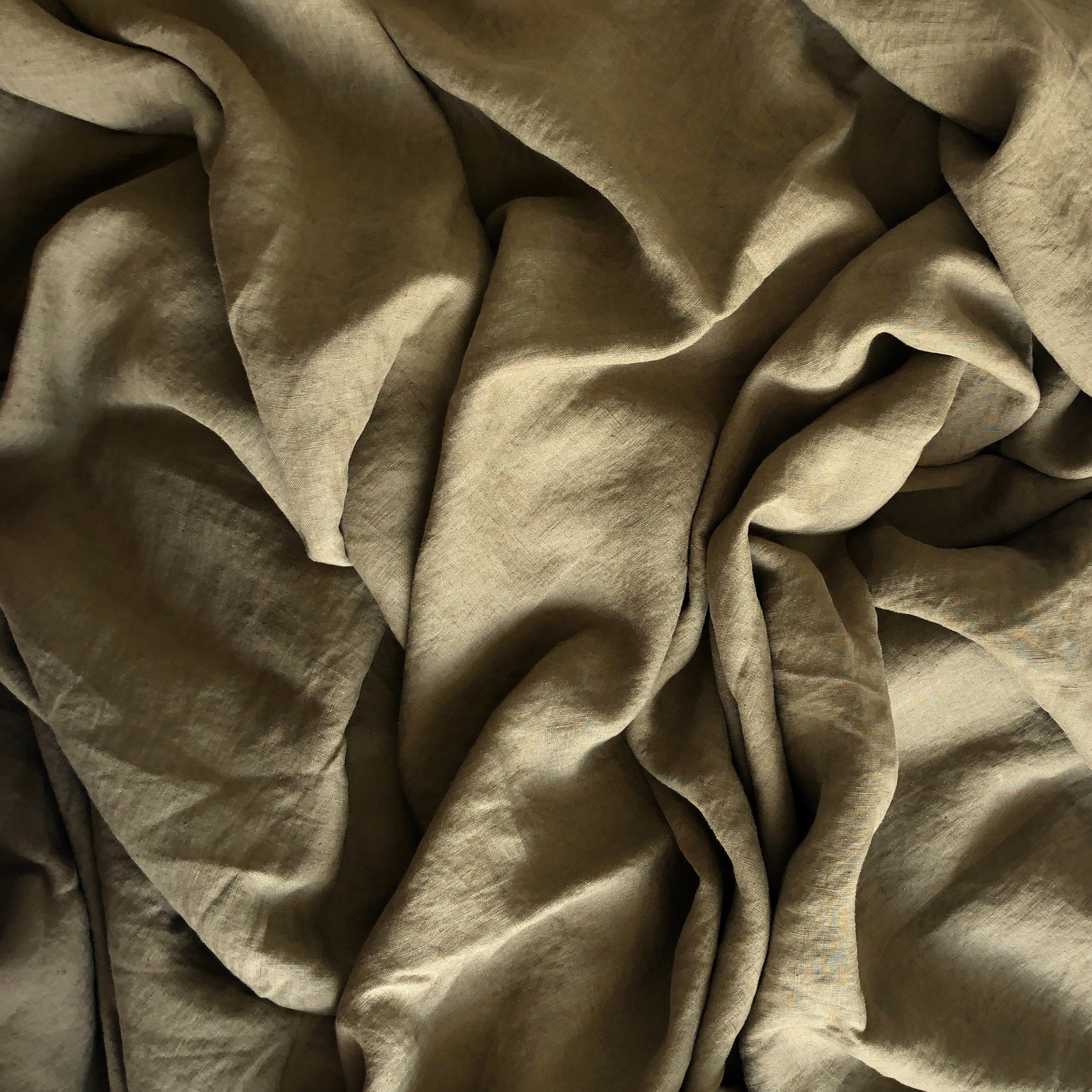 Olive Linen Fitted Sheets | The Linen Project – thelinenproject